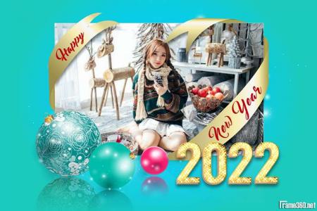 New Year Red Frame 2022