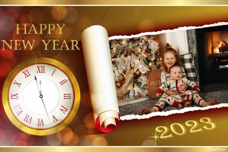 New Year Red Frame 2023